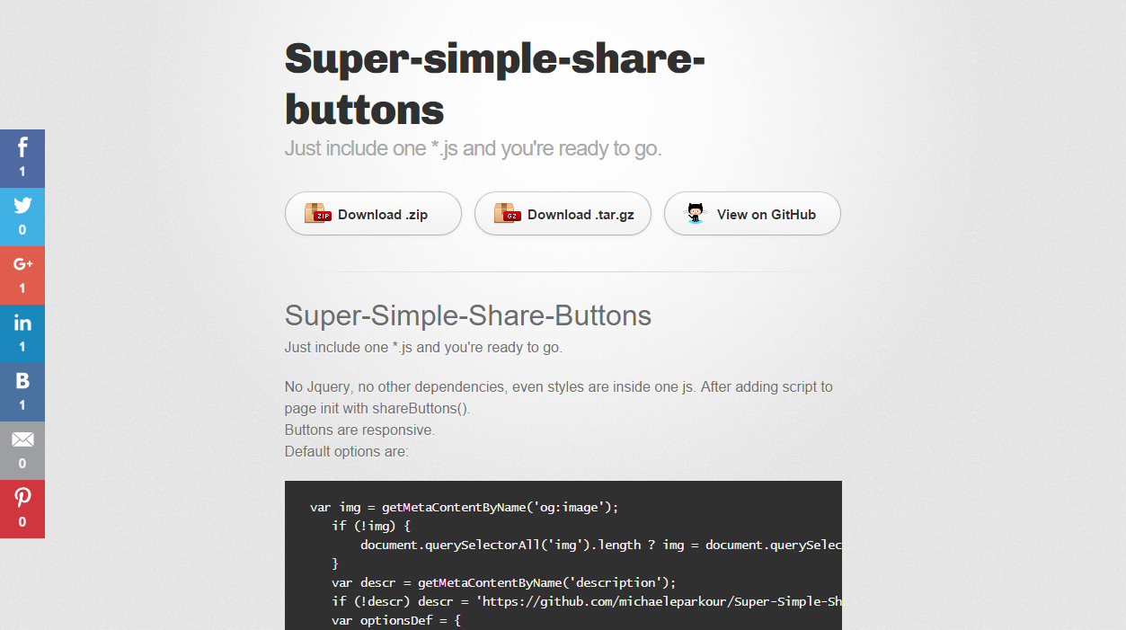 Super-simple-share-buttons by michaeleparkour